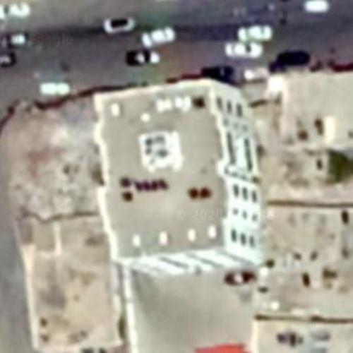 Qubaty Tower (tallest building in Yemen) in Sanaa, Yemen (Google Maps)