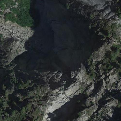 Sentinel Fall in Yosemite National Park, CA (Google Maps)