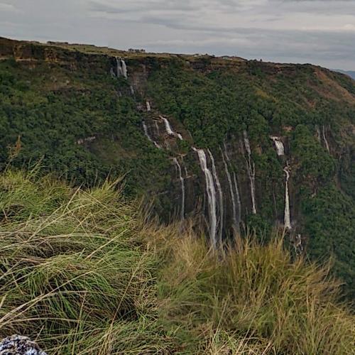 Mawsmai Falls in Cherrapunji, India (Google Maps)