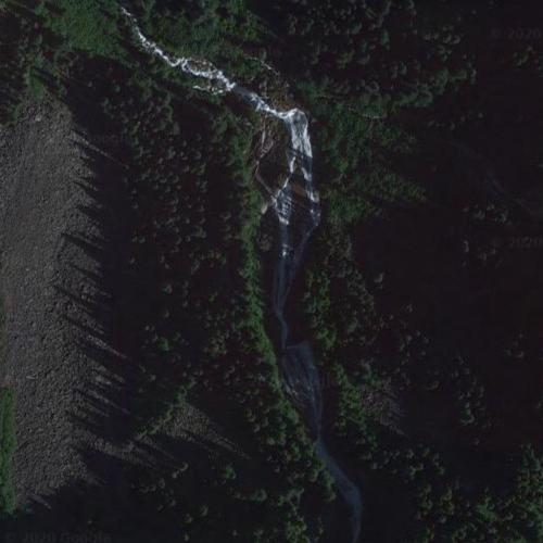 Depot Creek Falls in Newhalem, WA (Google Maps)