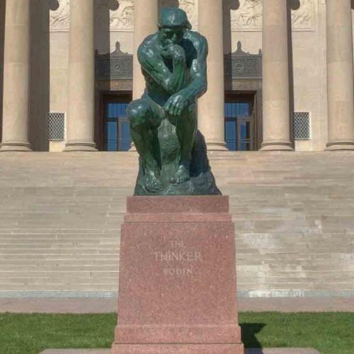 'The Thinker' by August Rodin in Kansas City, MO - Virtual Globetrotting