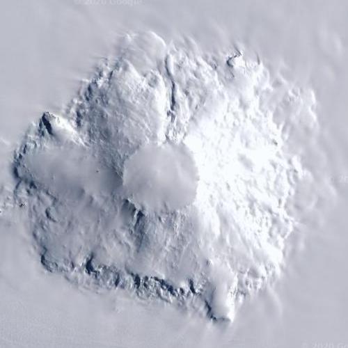 Mount Takahe in Marie Byrd Land, Antarctica (Google Maps)