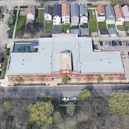 'Libby Elementary School' by Roger Margerum in Chicago, IL (Google Maps)