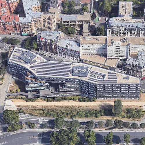 'Pushed Slab' by MVRDV in Paris, France (Google Maps)