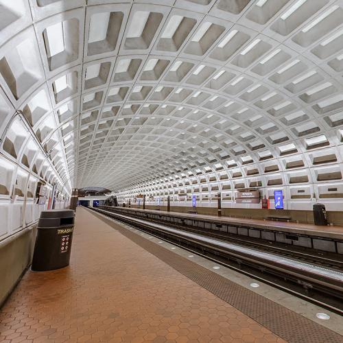 'McPherson Square Station' by Harry Weese in Washington, DC (Google Maps)