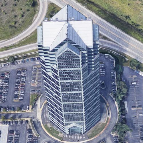 'Oakbrook Terrace Tower' by Helmut Jahn in Oakbrook Terrace, IL (Bing Maps)