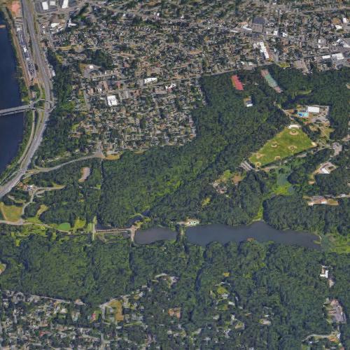 'Forest Park' by Frederick Law Olmsted in Springfield, MA (Google Maps)