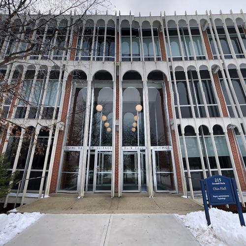 'Olin Hall of Science' by Minoru Yamasaki in Northfield, MN (Google Maps)