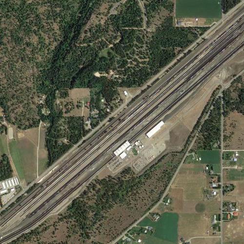 Hauser Yard - BNSF in Hauser, ID (Google Maps)
