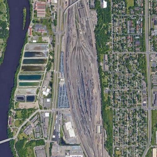 Northtown Yard - BNSF in Minneapolis, MN (Google Maps)