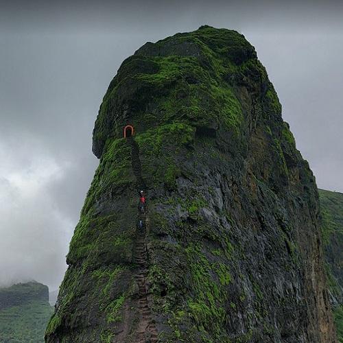 Harihar fort in Nashik, India (Google Maps)