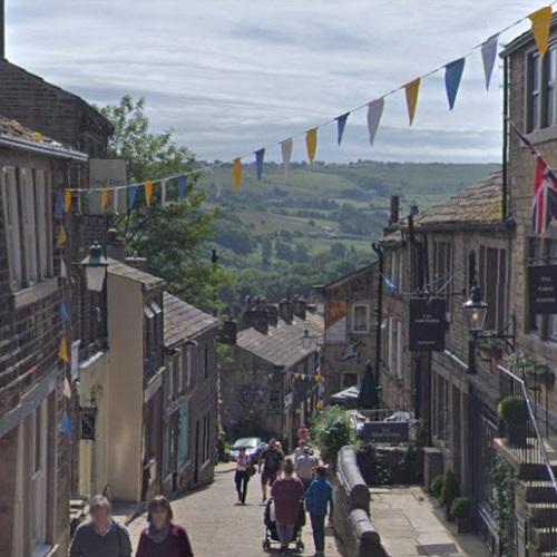 Village of Haworth in Haworth, United Kingdom (Google Maps)
