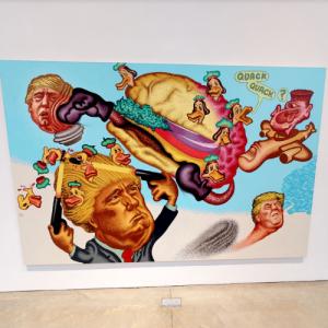 'Quack-Quack. Trump" by Peter Saul in New York, NY - Virtual Globetrotting