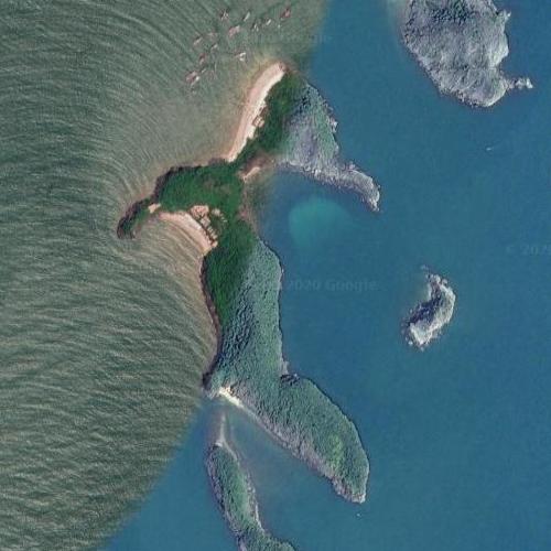 Monkey Island in Ha Long, Vietnam (Google Maps)