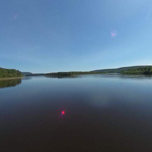 Mouth of the Vitim in Vitim, Russian Federation (Google Maps)