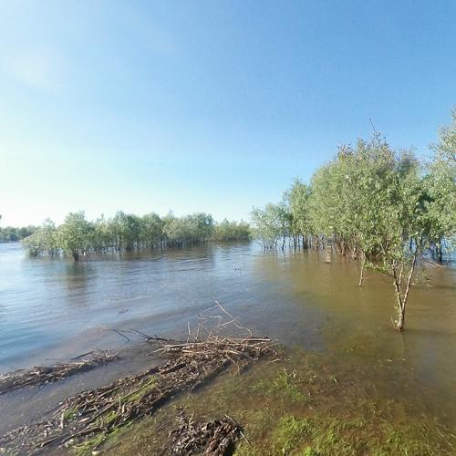 Mouth of the Tobol in Tobolsk, Russian Federation (Google Maps)