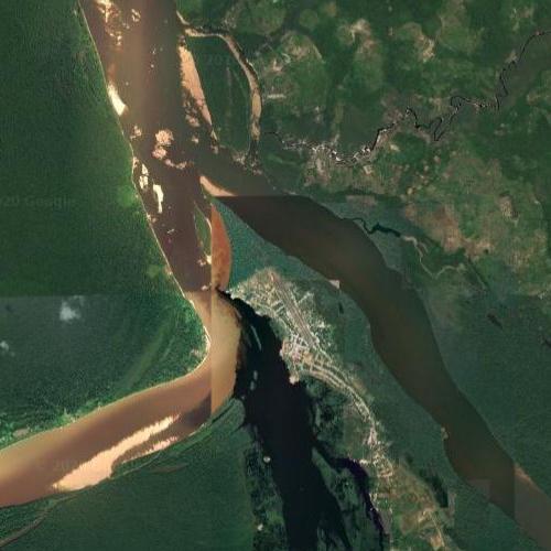 Mouth of the Guaviare River in San Fernando De Atabapo, Venezuela ...