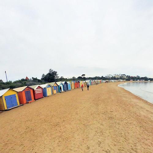 Brighton Beach in Melbourne, Australia (Google Maps)