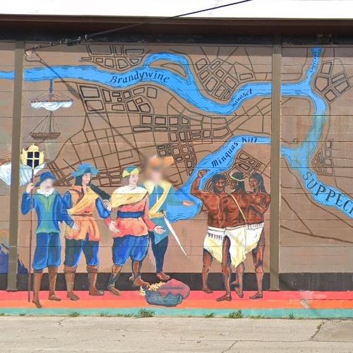 Fort Christina historic mural in Wilmington, DE (Google Maps)