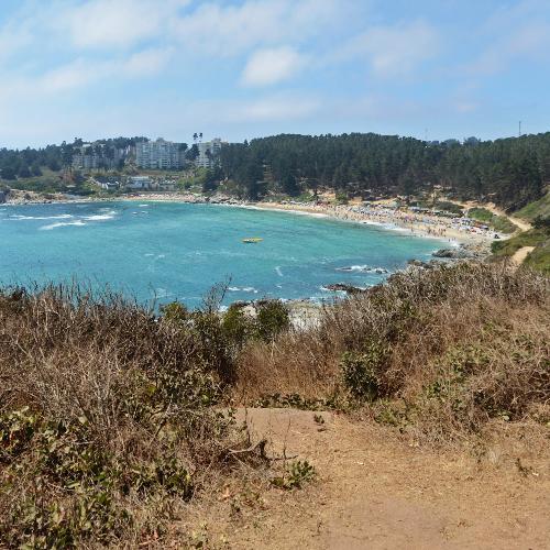 Playa Canelo in Algarrobo, Chile (Google Maps)