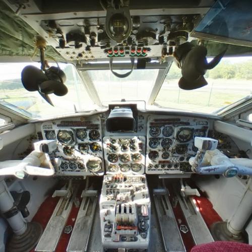 Yak-40 cockpit in Orenburg, Russian Federation (Google Maps)