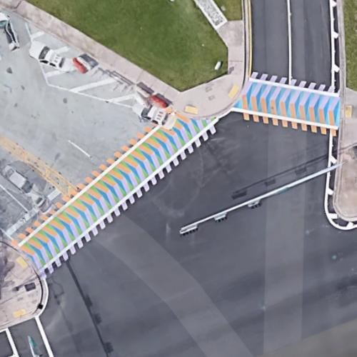 'Crosswalks' by Carlos Cruz-Deiz in Coral Gables, FL (Google Maps)