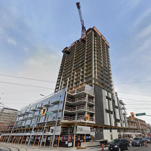 DTK Condos under construction in Kitchener, Canada (Google Maps)