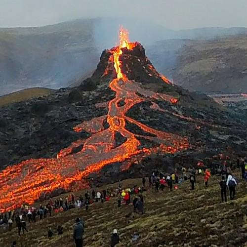 Geldingadalir eruption 2021 in Grindavik, Iceland (Google Maps)