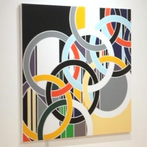 '1952 (Rings)' by Sarah Morris in Palm Springs, CA (Google Maps)