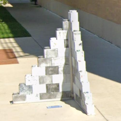 'Tetrahedron' by Samuel Fisch in Chicago, IL (Google Maps)