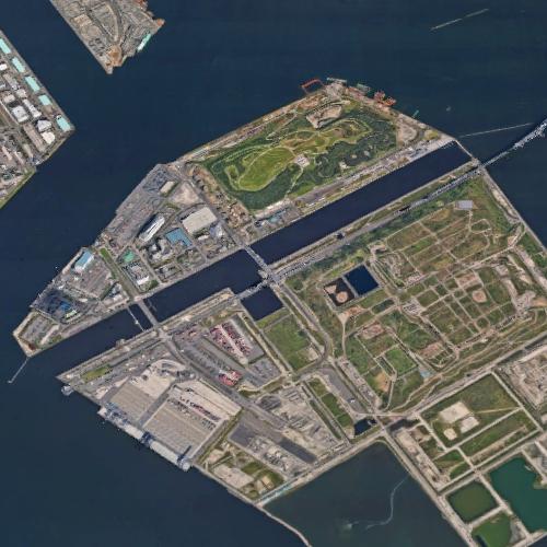 Sea Forest Waterway in Tokyo, Japan (Google Maps)