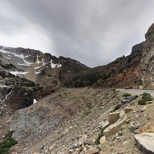 Tioga Pass Road in Tioga Pass, CA (Google Maps)