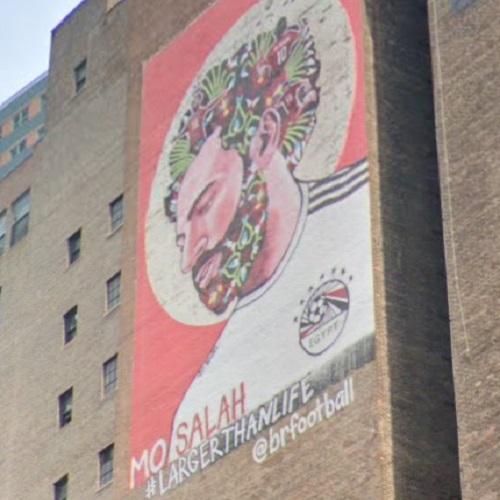 Mohamed Salah mural in New York, NY - Virtual Globetrotting