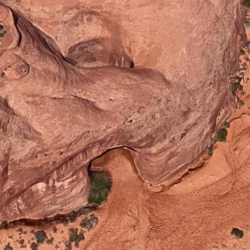 Airwolf's Lair entrance in Monument Valley, AZ (Google Maps)