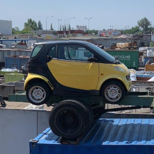 Smart ForTwo on a Praga S5T truck chassis in Staré Mesto, Czech ...