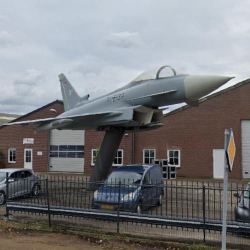 Eurofighter Typhoon in Maasbree, Netherlands (Google Maps)
