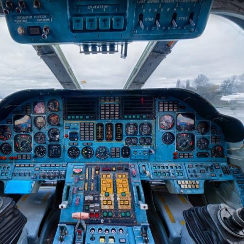 Tu-160 cockpit in Poltava, Ukraine (Google Maps)