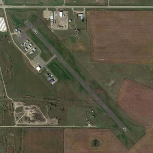 Faulkton Municipal Airport in Faulkton, SD (Google Maps)