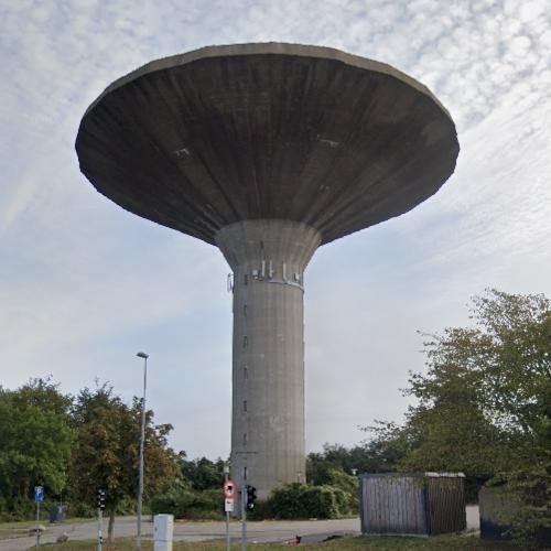 Næstved Water Tower in Næstved, Denmark (Google Maps)
