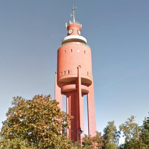 Hanko water tower in Hanko, Finland (Google Maps)