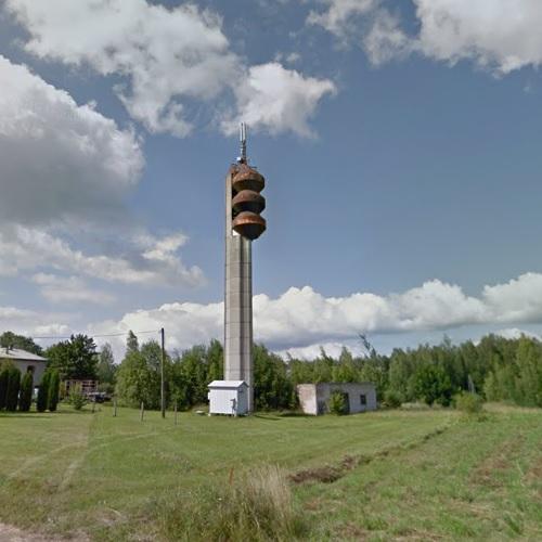 Krape water tower in Krape, Latvia - Virtual Globetrotting