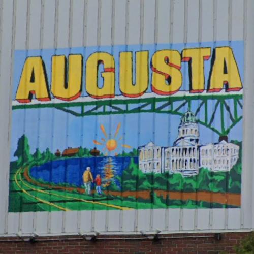 AUGUSTA sign in Augusta, ME (Google Maps)