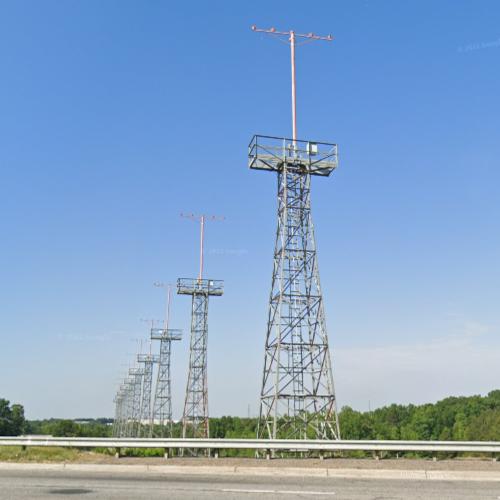 Approach Light System in Greenville, SC (Google Maps)