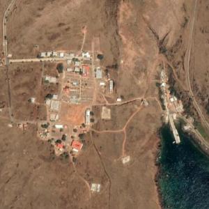 Village and harbor on Socorro Island in Socorro Island, Mexico ...