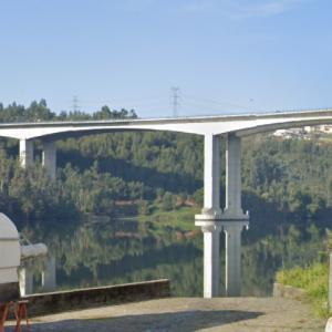 A41 Motorway Bridge in Sandim, Portugal - Virtual Globetrotting