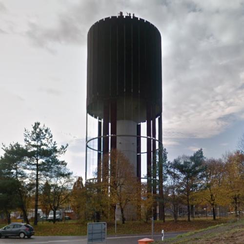 Steinfort water tower in Steinfort, Luxembourg (Google Maps)