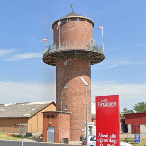 Højer water tower in Højer, Denmark (Google Maps)
