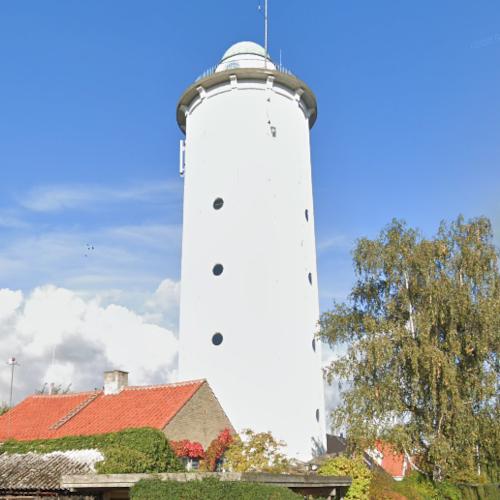 Hvidovre water tower in Hvidovre, Denmark (Google Maps)