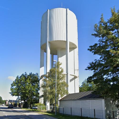 Water tower on Sorø Station in Randers, Denmark (Google Maps)
