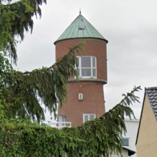Toftlund water tower in Toftlund, Denmark - Virtual Globetrotting